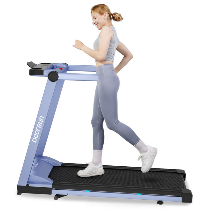 DeerRun A1 Pro Folding smart treadmill with 6% incline Light Blue - 10