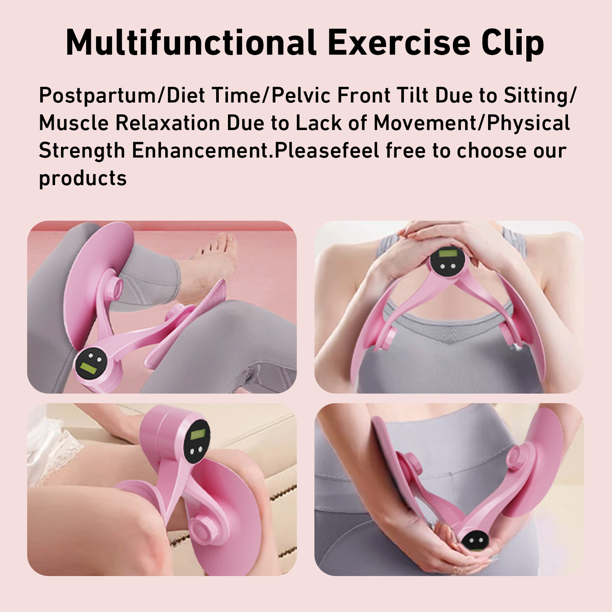 Thigh Exerciser, Hip and Pelvis Trainer, for Women Home Gym