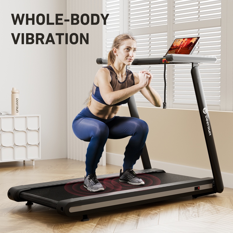 DeerRun X20 Treadmill with 15% Auto Incline Full Running Deck Treadmil
