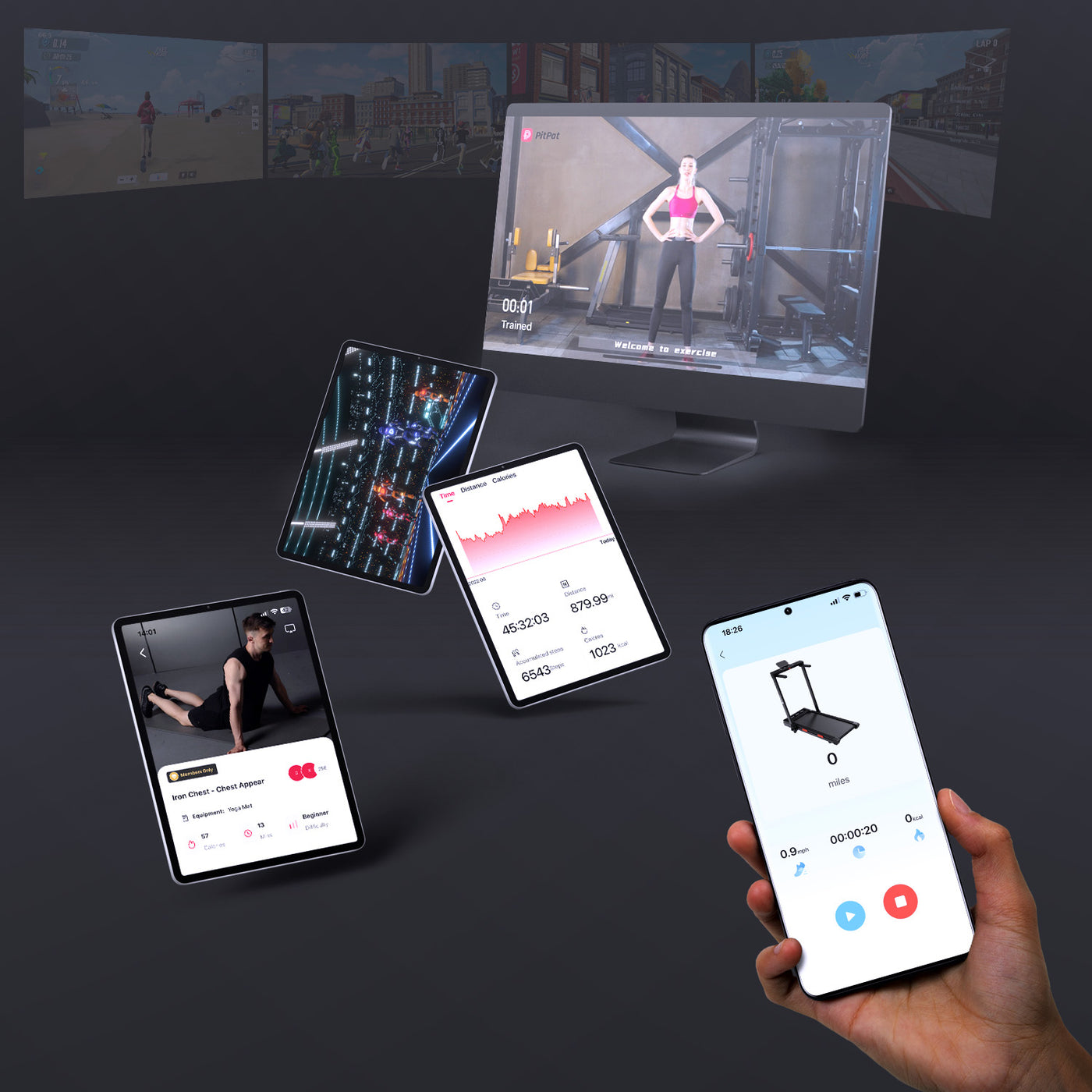 DeerRun Z10 Pro Muse Type 2 in 1 Foldable Treadmill with Remote Contro