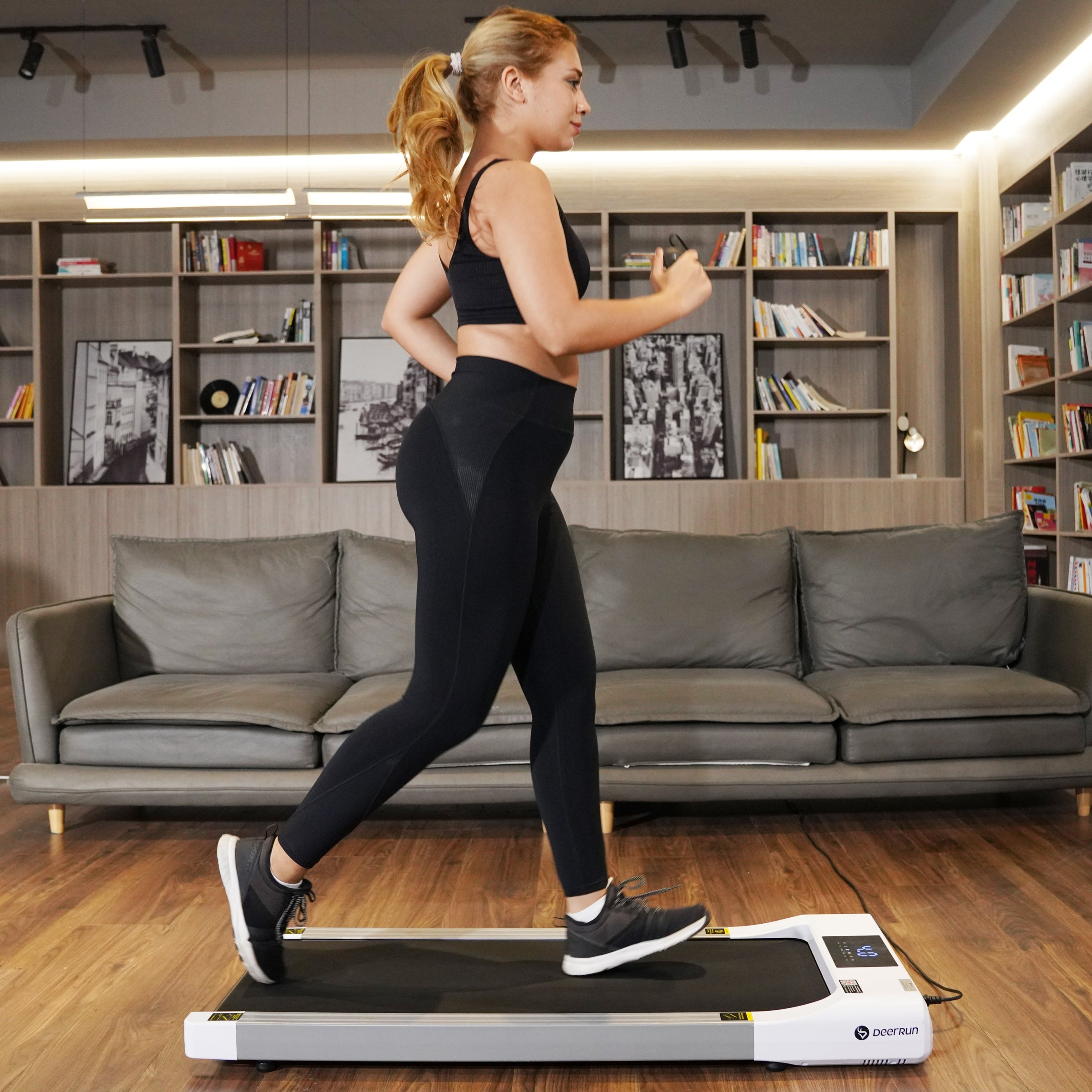 DeerRun Q1 Classic Pro Walking Pad 300Lbs Capacity & Longer Size with