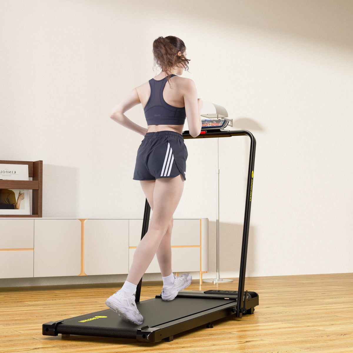 DeerRun A5 Pro Smart 2-in-1 Folding WalkingPad with Handrail