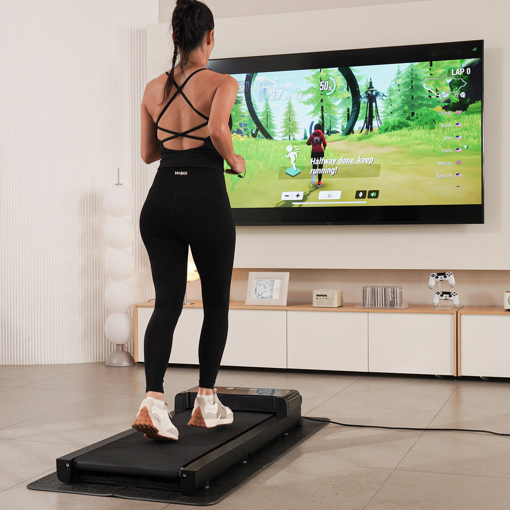 DeerRun Z20 Foldable Walking Pad Treadmill – Ultra Compact with LED Di