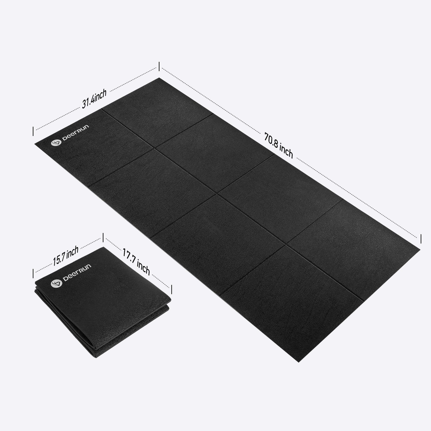 DeerRun® Treadmill & Rowing Machine Mat, Compatibility with X20 & RW60
