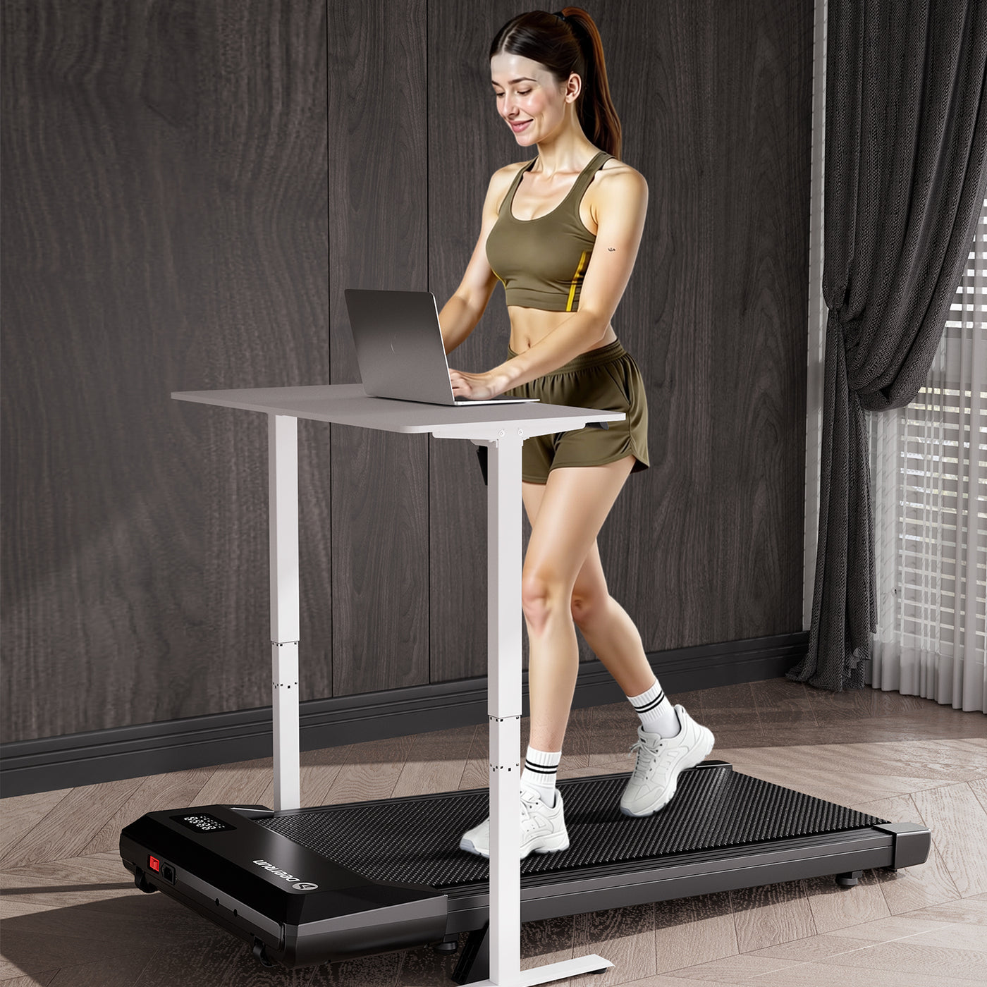 DeerRun 2026 Q2 Urban Plus Smart Walking Pad with 7% Incline for Space